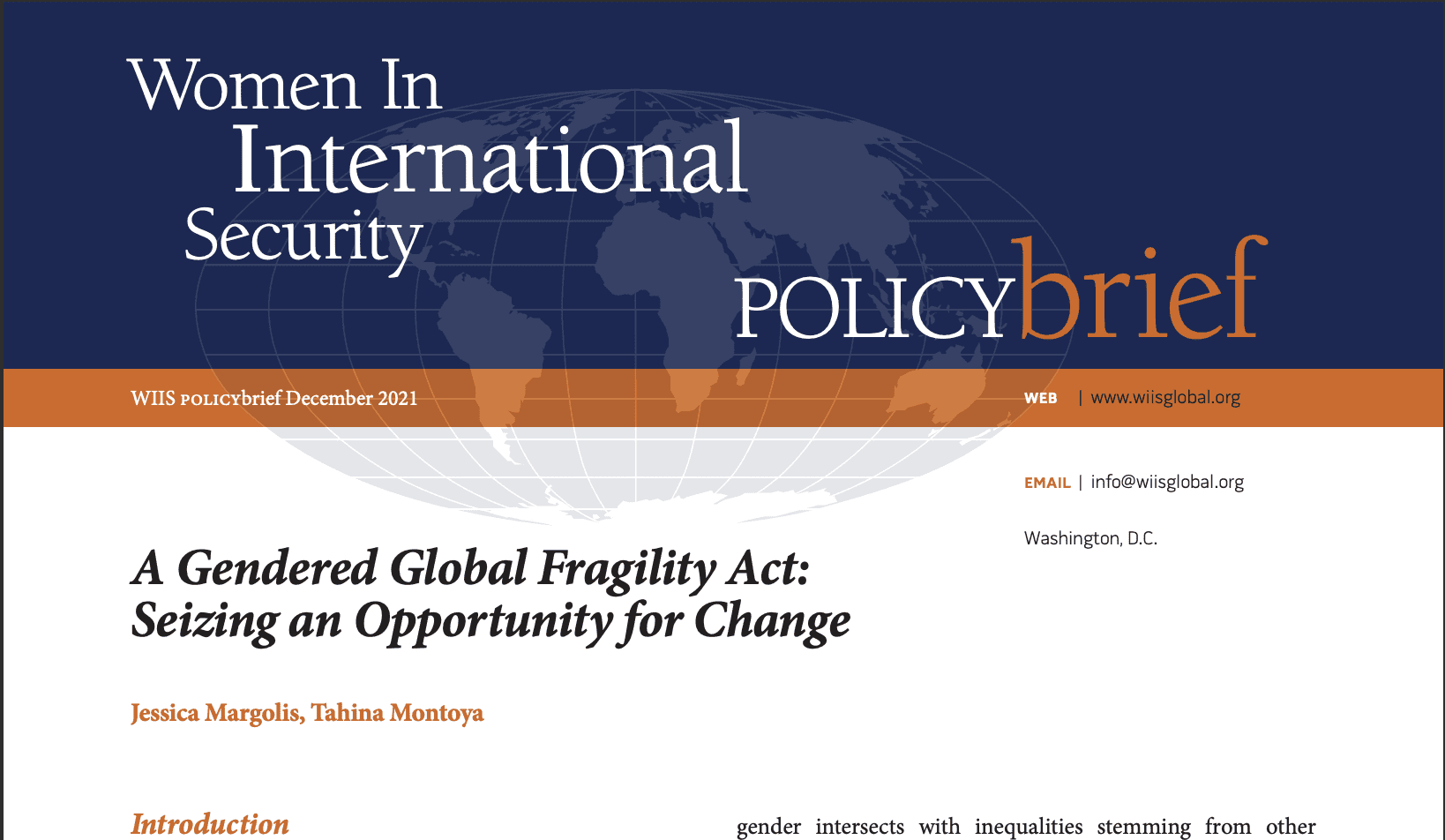 The “1325@25” Initiative - Women In International Security