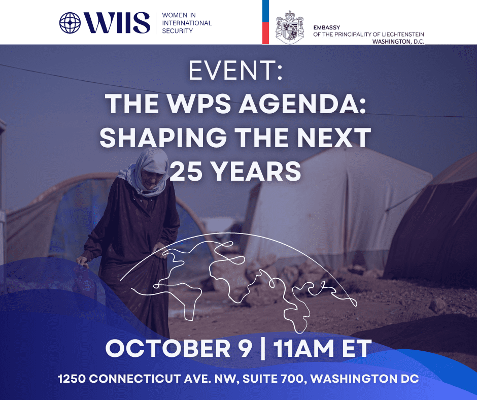 The WPS Agenda: Shaping the Next 25 Years - Women In International Security